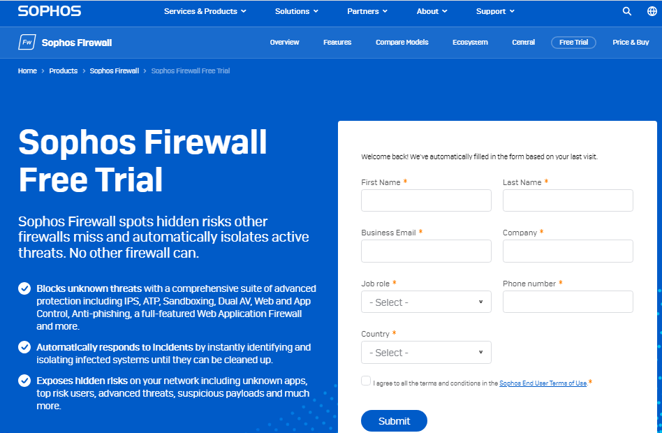 HƯỚNG DẪN CÀI SOPHOS VIRTUAL FIREWALL TRÊN HYPER V – VACIF