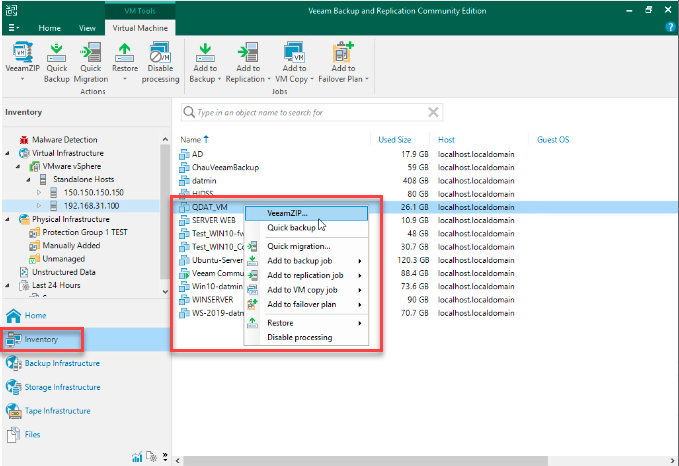 VEEAMZIP TRONG VEEAM BACKUP AND REPLICATION – VACIF